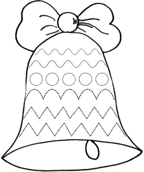 Decoram clopotelul - unim linii punctate